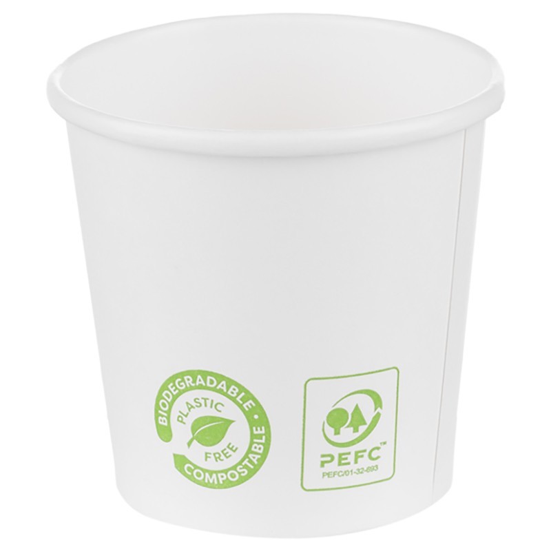 Set 2 x Pahare Carton Bio Albe, 120 ml, 50 buc Oferta Pret - Trada.ro