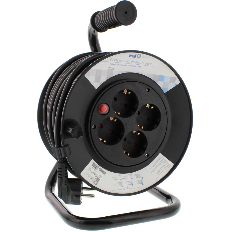 Set 2 x Prelungitor de Exterior cu Derulator, cu Termosiguranta si 4 ...