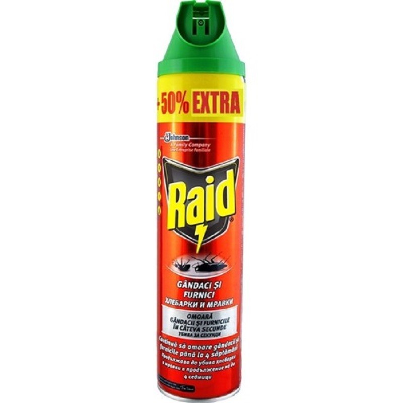 Set 2 x Spray Anti-Insecte Raid Gandaci si Furnici, 600 ml Oferta Pret ...