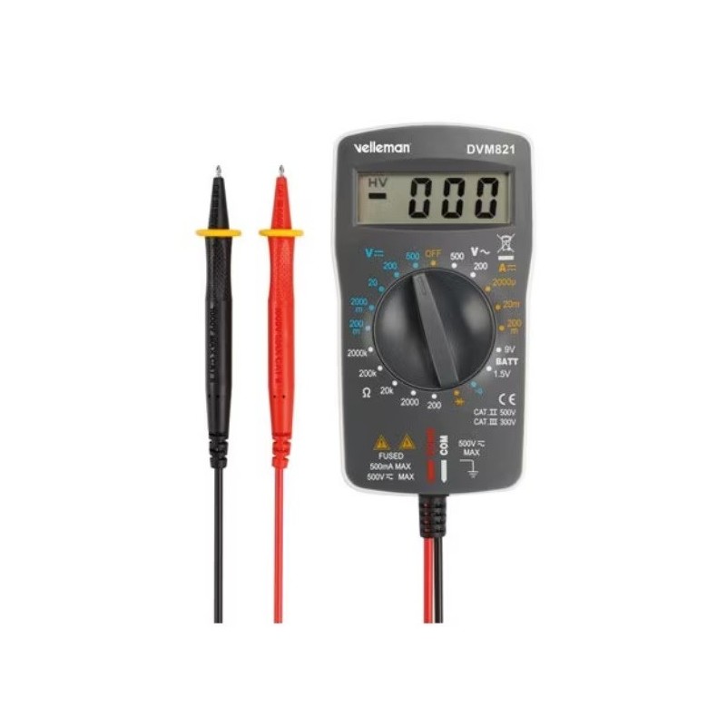 Multimetru Digital, 1999 Digit, CAT II 500V / CAT III 300V, 10A ...