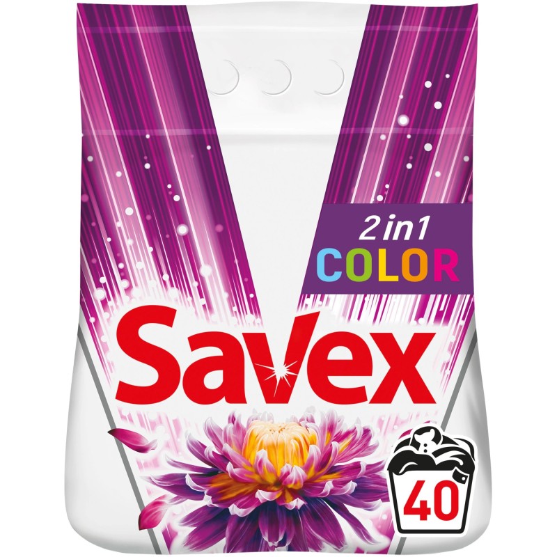 Detergent Automat Savex 2 in 1 Color, 40 Spalari, 4 Kg Oferta Pret ...