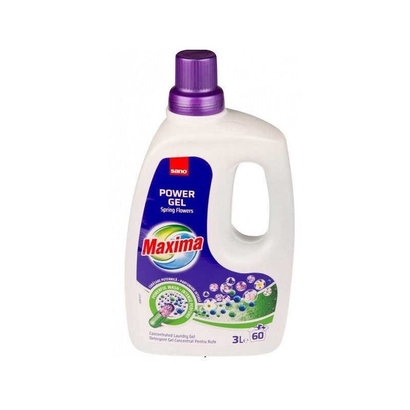 Set 2 x Detergent Gel pentru Rufe Sano Maxima Gel Spring Flowers 3 l ...