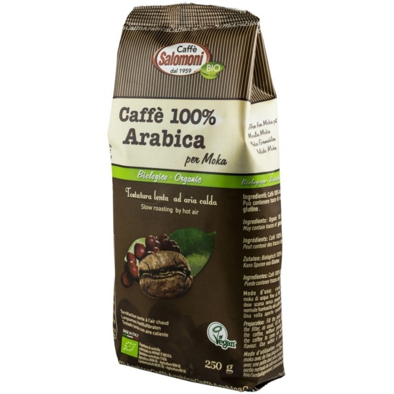 Cafea BIO 100% Arabica, Salomoni Cafe, 250 g Oferta Pret - Trada.ro