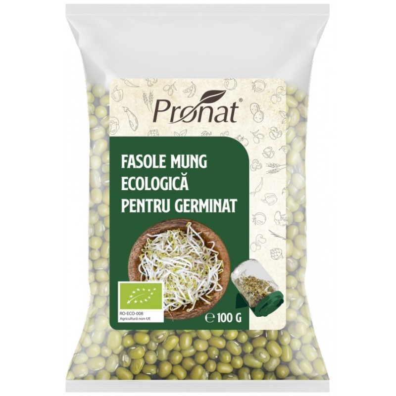 Fasole Mung BIO pentru Germinat, 100 g, Pronat Oferta Pret - Trada.ro