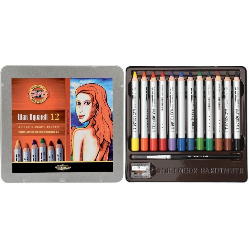 Creioane Cerate, 12 Culori, Wax Aquarell Oferta Pret - Trada.ro