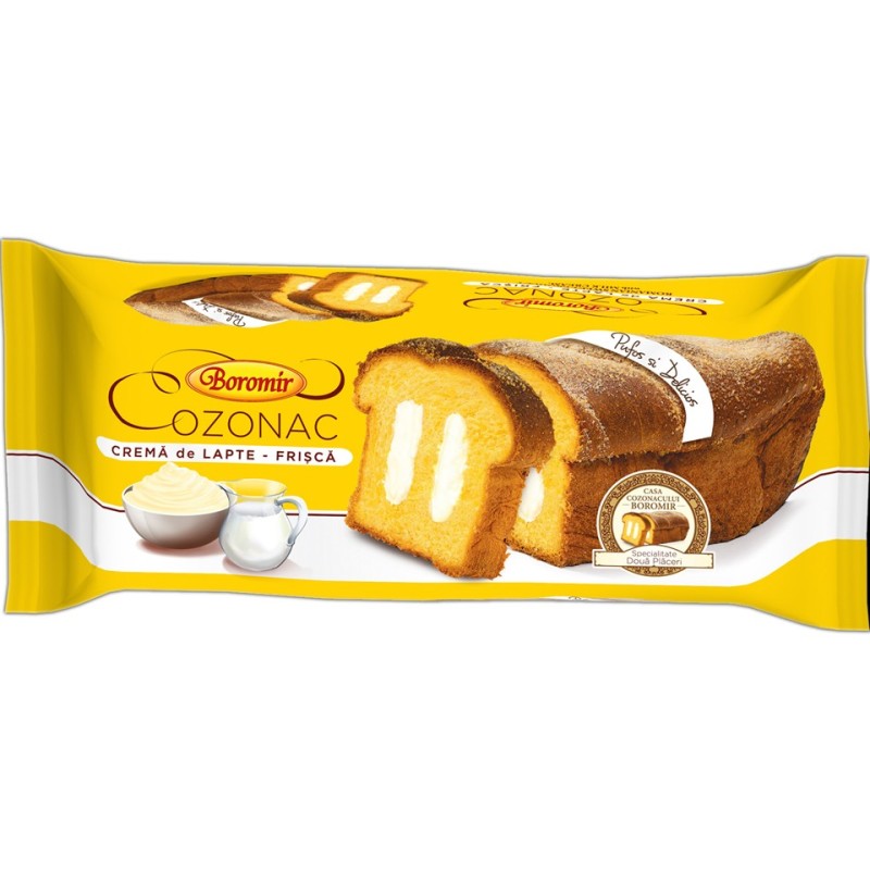 Set 2 x Cozonac cu Crema de Lapte si Fistic Boromir, 450 g Oferta Pret ...
