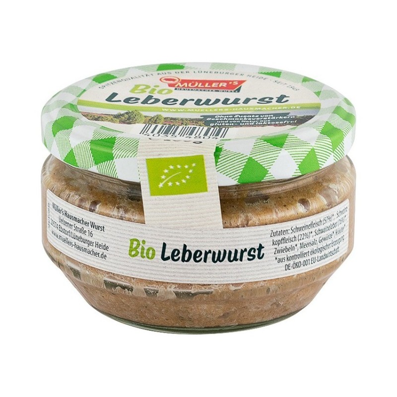 Set 2 x Pate BIO cu Ficat de Porc, 160 g, Muller's Hausmacher Wurst ...