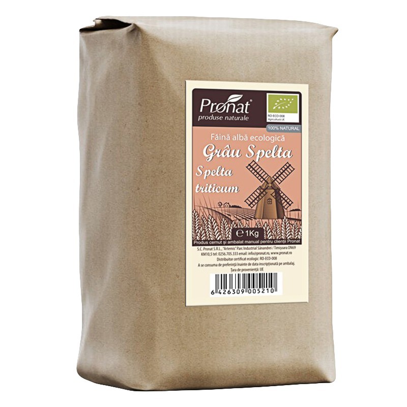 Set 2 x Faina Alba Bio de Grau Spelta Tip 700, Pronat, 1 kg Oferta Pret ...