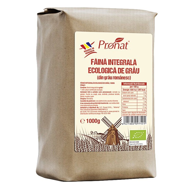 Set 3 x Faina Bio Integrala de Grau, Pronat, 1 kg Oferta Pret - Trada.ro