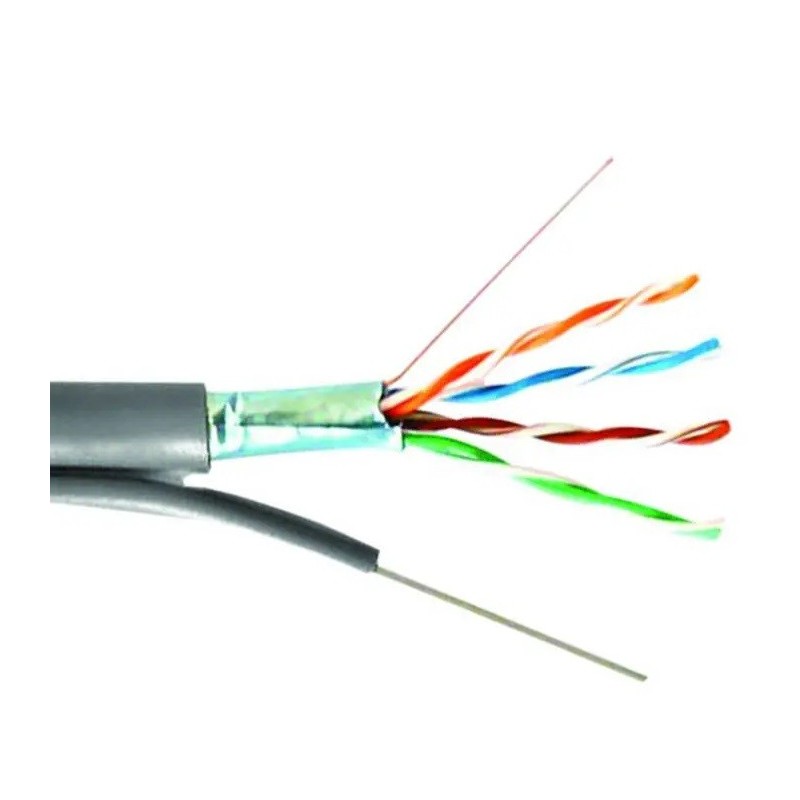 Cablu de Retea F / UTP Well, Cat 5e cu Sufa, 8 Fire din Cupru 0.50mm ...