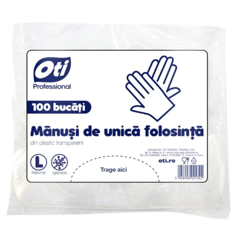 Manusi de Unica Folosinta Oti Transparente, L, 100 Bucati Oferta Pret ...