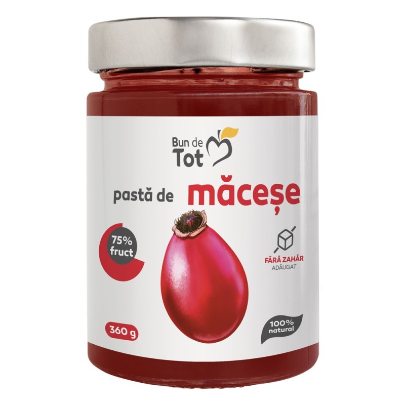 Pasta de Macese fara Zahar, 360 g, Bun de Tot Oferta Pret - Trada.ro