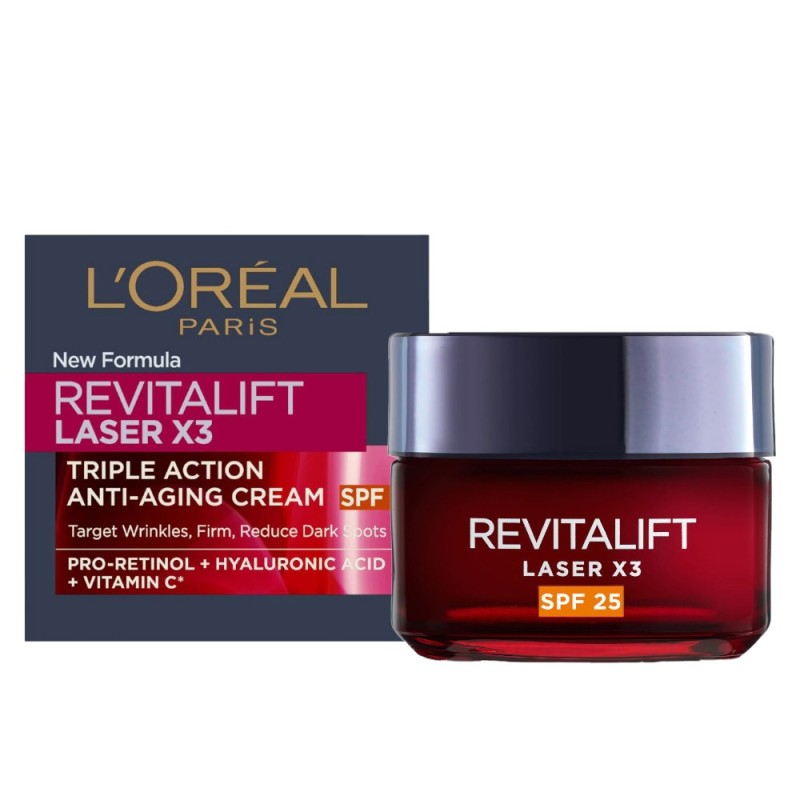 Set 2 x Crema de Zi Loreal Paris Revitalift Laser SPF 25, 50 ml Oferta ...