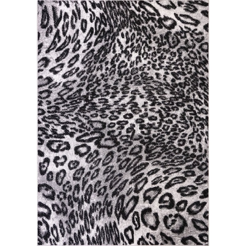 Covor Dreptunghiular Gri, Model Leopard, 80 cm x 150 cm, 11066 Oferta ...
