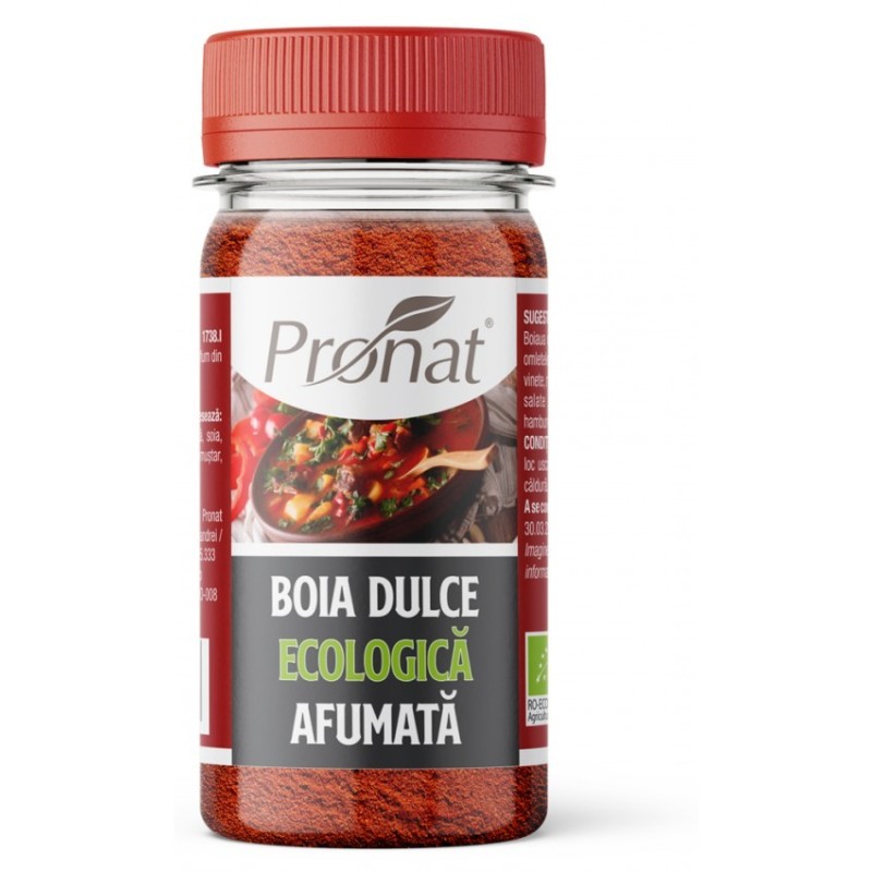 Set 2 x Boia de Ardei Dulce BIO, Afumata, 60 g, Pronat Oferta Pret ...