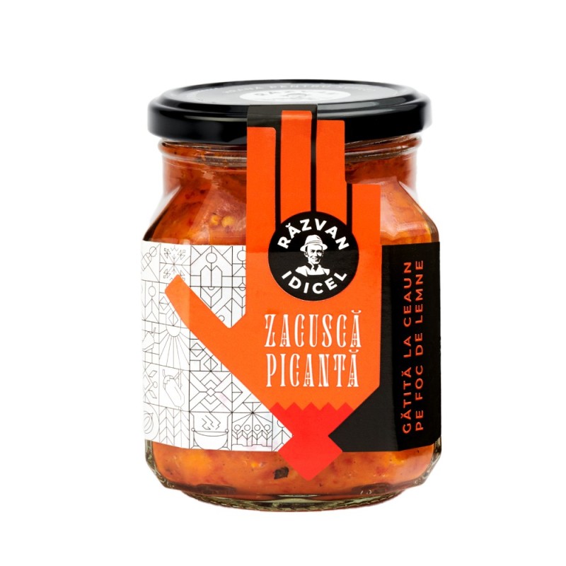 Zacusca Picanta la Ceaun, Razvan, 350 g Oferta Pret - Trada.ro