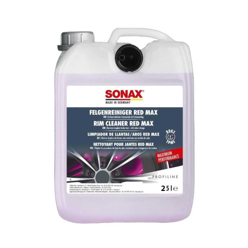 Solutie pentru Curatarea si Intretinerea Jantelor, 25 l, Sonax Red Max ...
