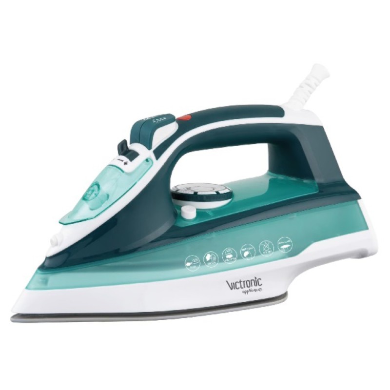 Fier de Calcat, 2200 W, Talpa Placata cu Ceramica, Turcoaz, Victronic ...