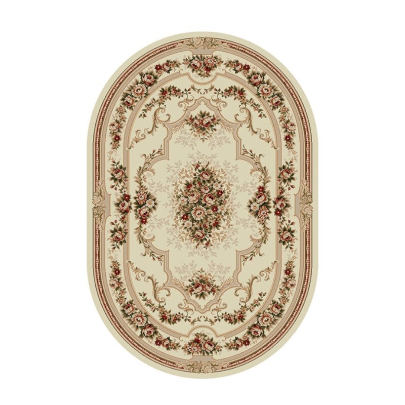 Covor Oval, 300 x 400 cm, Crem / Bej, Model Lotos Oferta Pret - Trada.ro