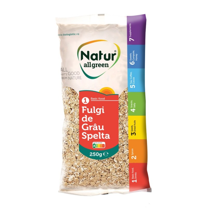 Set 6 x Fulgi de Grau Spelta, Natur All Green, 250 g Oferta Pret - Trada.ro