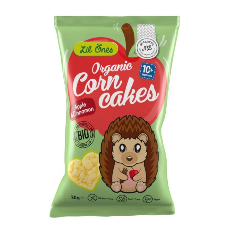 Snacksuri Eco din Porumb cu Mere si Scortisoara, pentru Copii, McLloyd ...