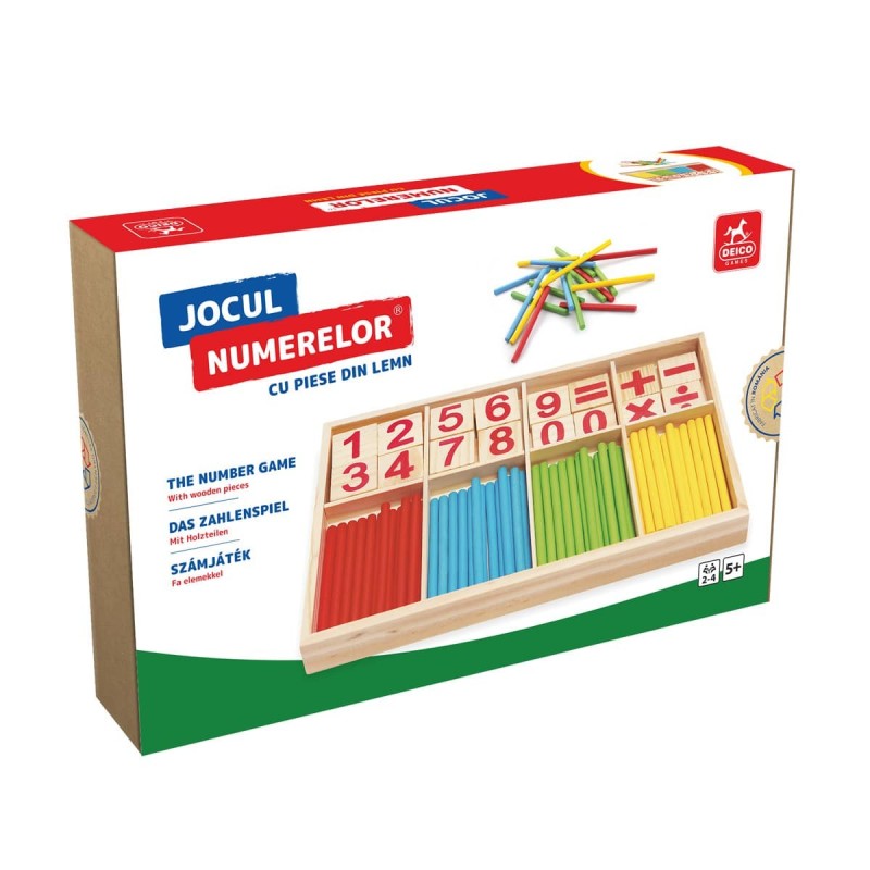 Jocul Numerelor, Deico, cu Piese din Lemn Oferta Pret - Trada.ro