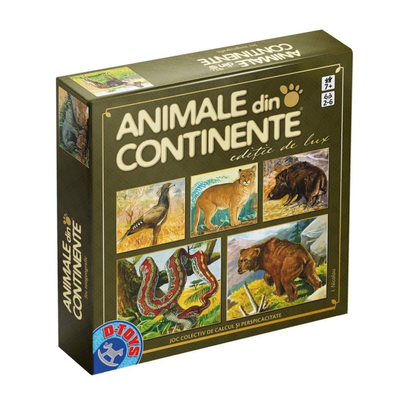 Joc Educativ, D-Toys, Animale din Continente, Editia de Lux Oferta Pret ...