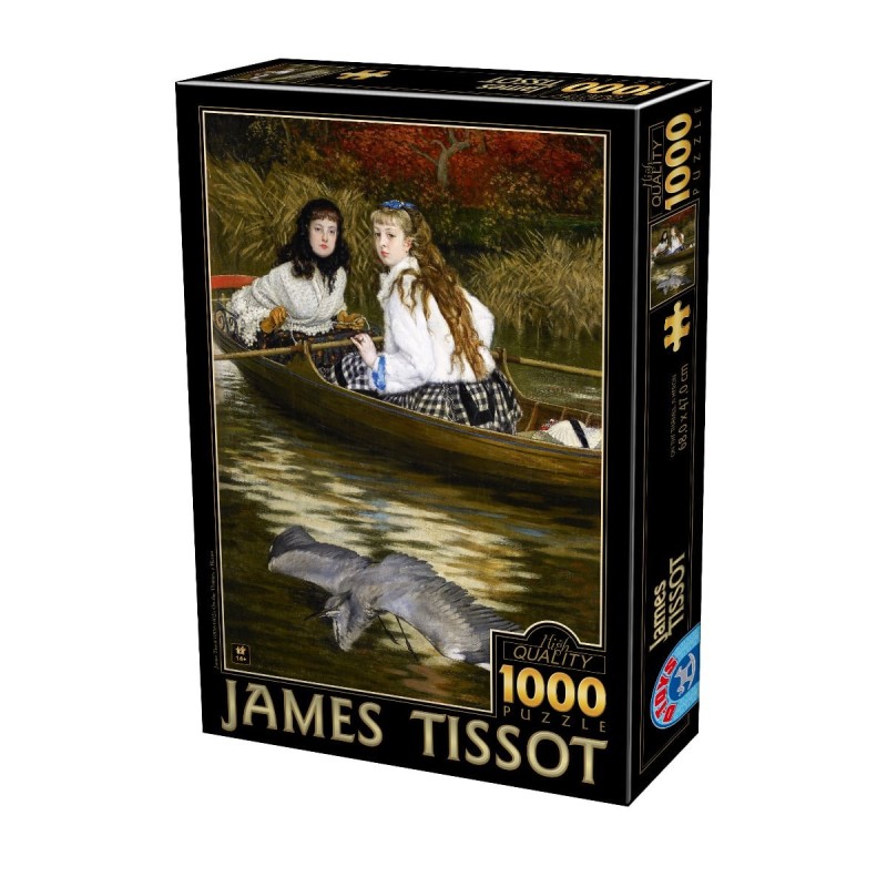 Puzzle 1000 Piese D-Toys, James Tissot, On the Thames, a Heron Oferta ...