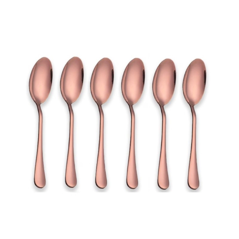 Set 6 Lingurite din Inox, Berglander, Rose Auriu Oferta Pret - Trada.ro