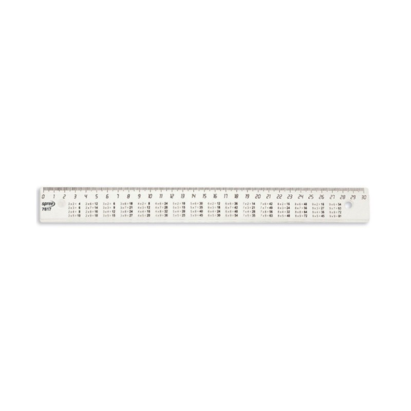 Rigla Transparenta cu Tabla Inmultirii 30 cm, Spree Oferta Pret - Trada.ro