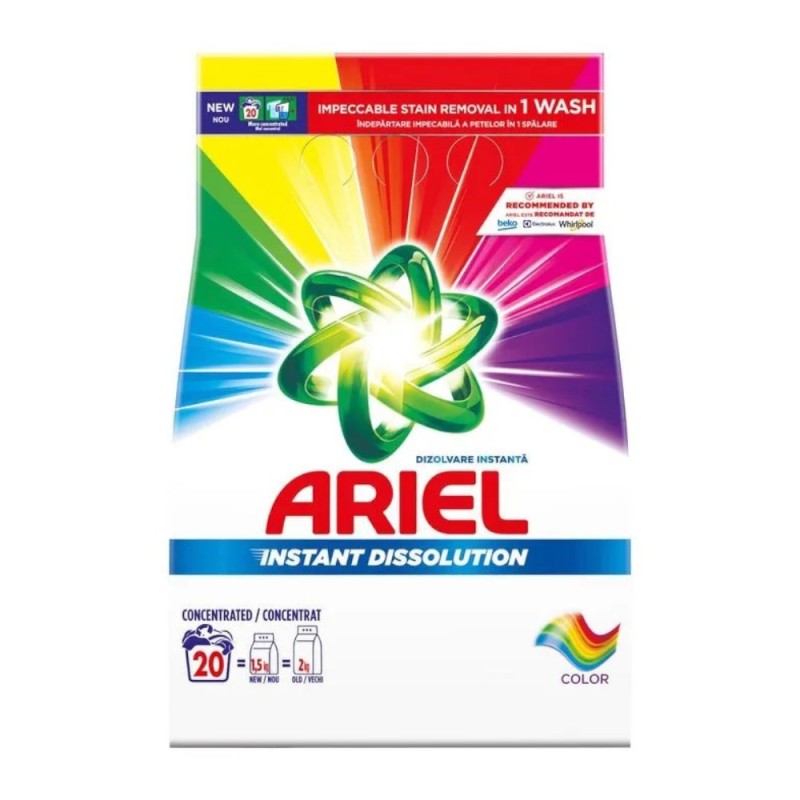 Detergent Pudra pentru Rufe, Ariel Color, 20 Spalari, 1.5 kg Oferta ...