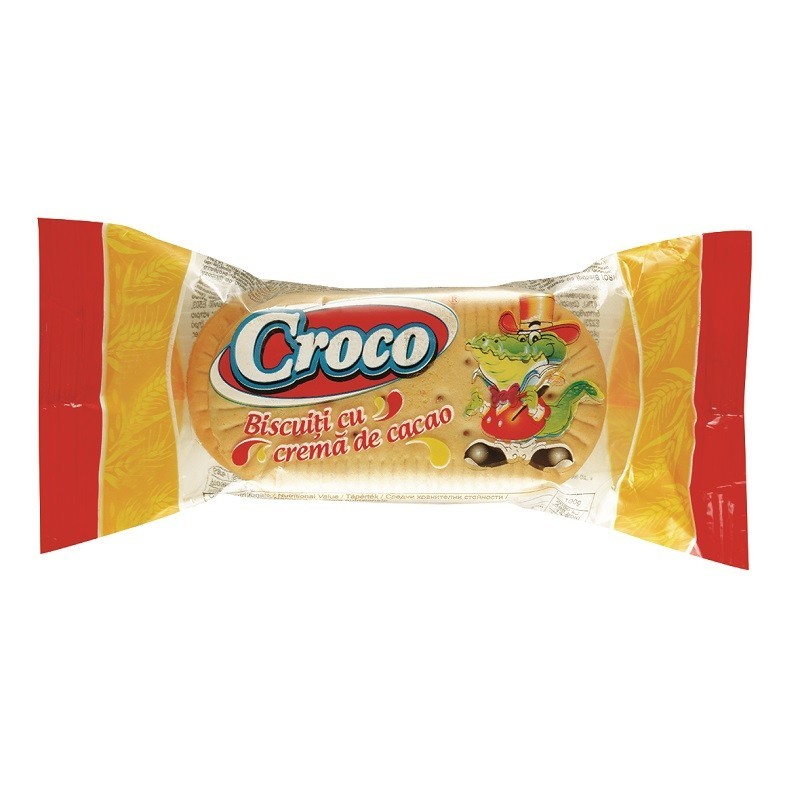 Biscuiti cu Crema de Cacao Croco, 25 g Oferta Pret - Trada.ro