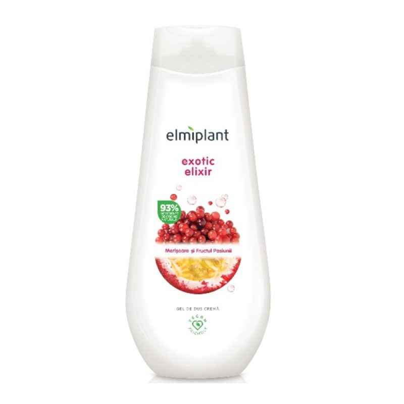 Set 2 x Gel de Dus Crema Elmiplant cu Merisoare & Fructul Pasiunii, 750 ...