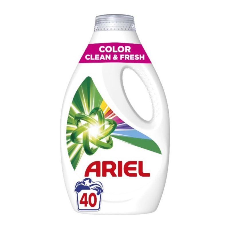 Detergent de Rufe Lichid Ariel Color Clean & Fresh, 40 spalari, 2 l ...