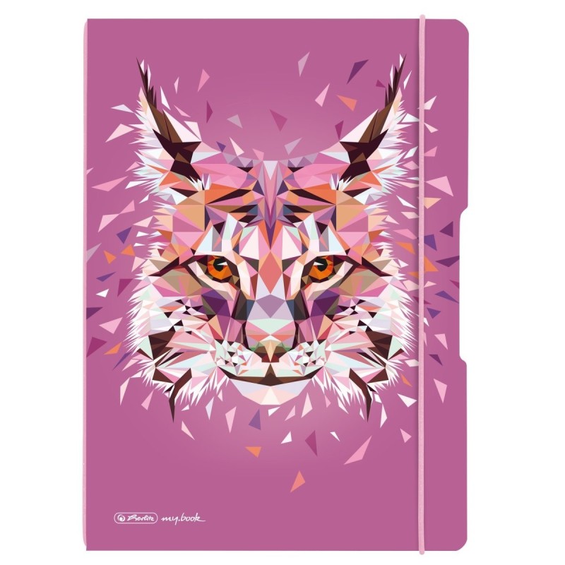 Caiet My Book Flex A4 2 x 40 File, Velin, Motiv Wild Animals Lynx ...