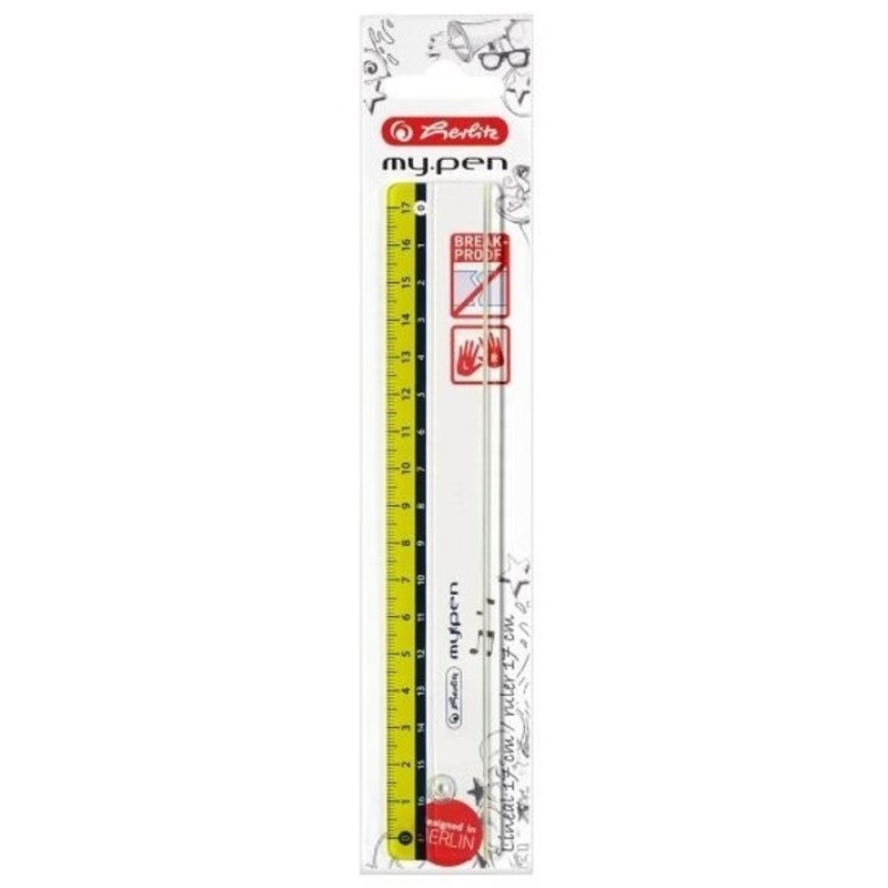 Rigla Plastic My Pen, 17 cm, Diverse Culori Oferta Pret - Trada.ro