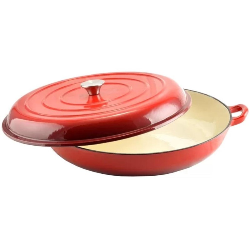 Cratita de Fonta Emailata cu Capac, 30 cm, 2.5 l, Perfect Home Oferta ...