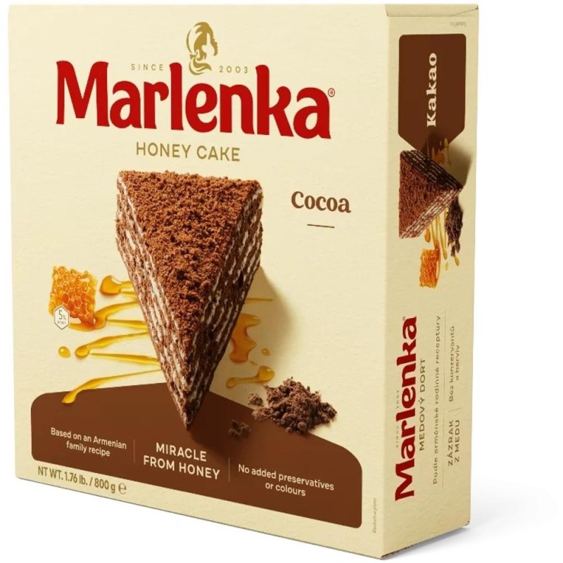Set 2 x Tort Marlenka cu Miere si Cacao, Honey Cake, 800 g Oferta Pret ...