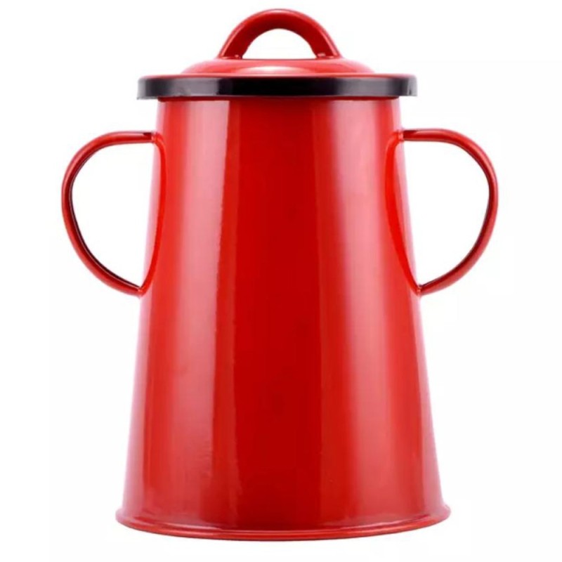 Garnita Emailata pentru Untura cu Capac 2 l, Rosu, Perfect Home Oferta ...