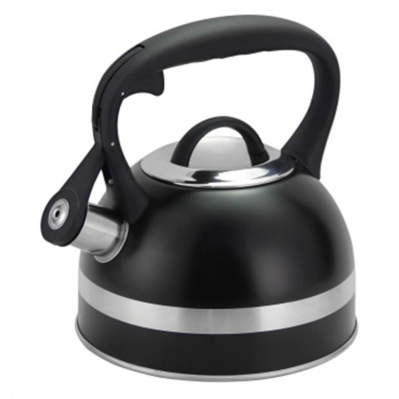 Ceainic Inox cu Fluier, Capacitate 3 l, Negru Oferta Pret - Trada.ro