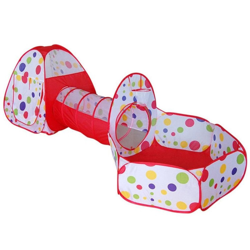 Cort Joaca pentru Copii 3 in 1, Rosu Oferta Pret - Trada.ro