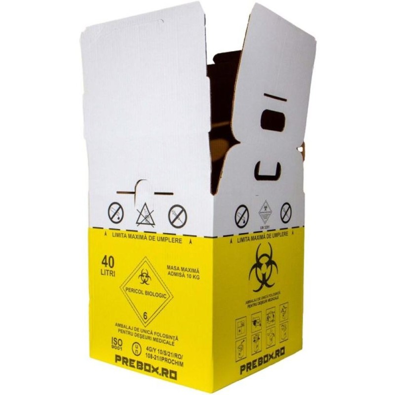 Cutie Carton cu Sac pentru Deseuri Anatomo-Patologice ADR, 40 l Oferta ...