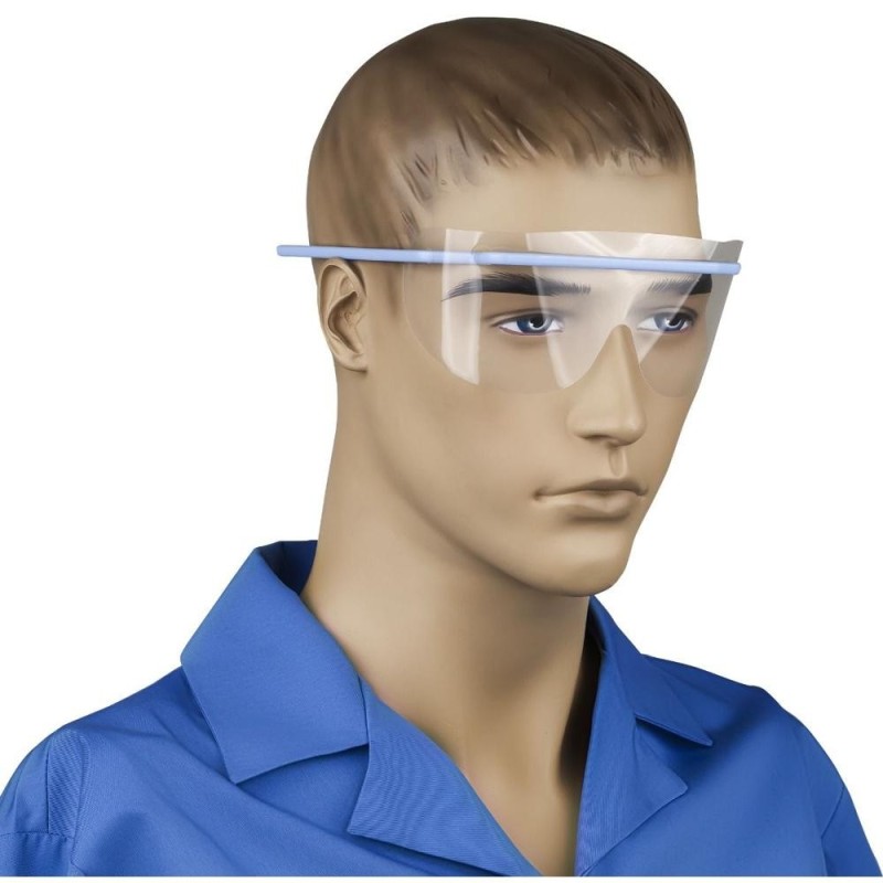 Set 2 x 5 Viziere Protectie Ochi, Rama + Ecran, Albastru, 22 x 6.8 cm ...