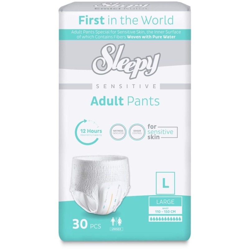 Scutece tip Chilot Adulti Sleepy Sensitive, L, 110 -150 cm, 30 Bucati ...