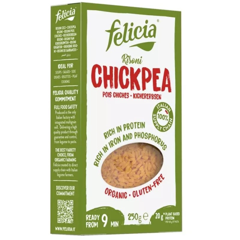 Risoni din Naut Bio, 250 g, Felicia Oferta Pret - Trada.ro