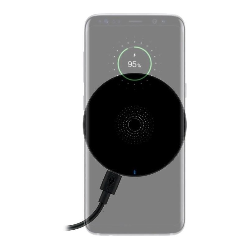 Incarcator fara Fir Wireless (5 W), Negru- pentru Telefoane Inteligente ...