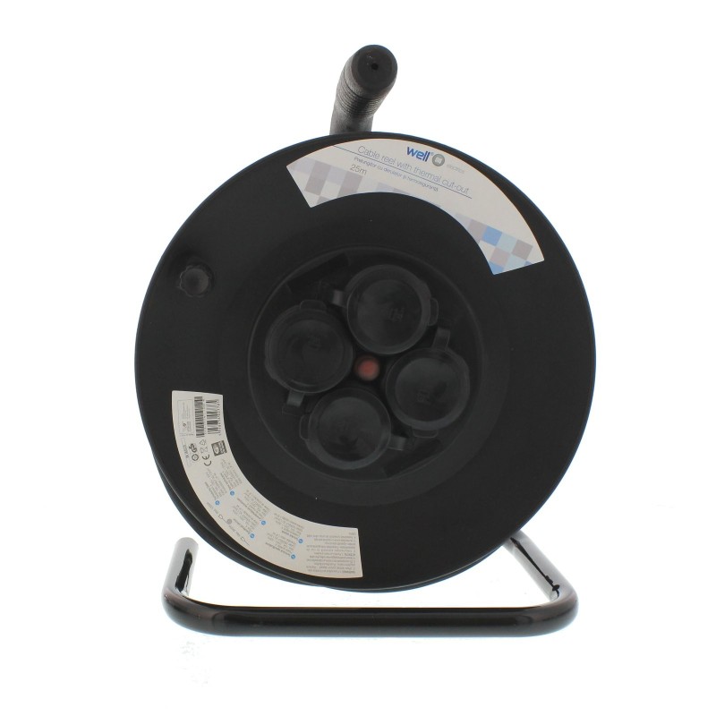 Prelungitor de Exterior cu Derulator, cu Termosiguranta si 4 Prize ...