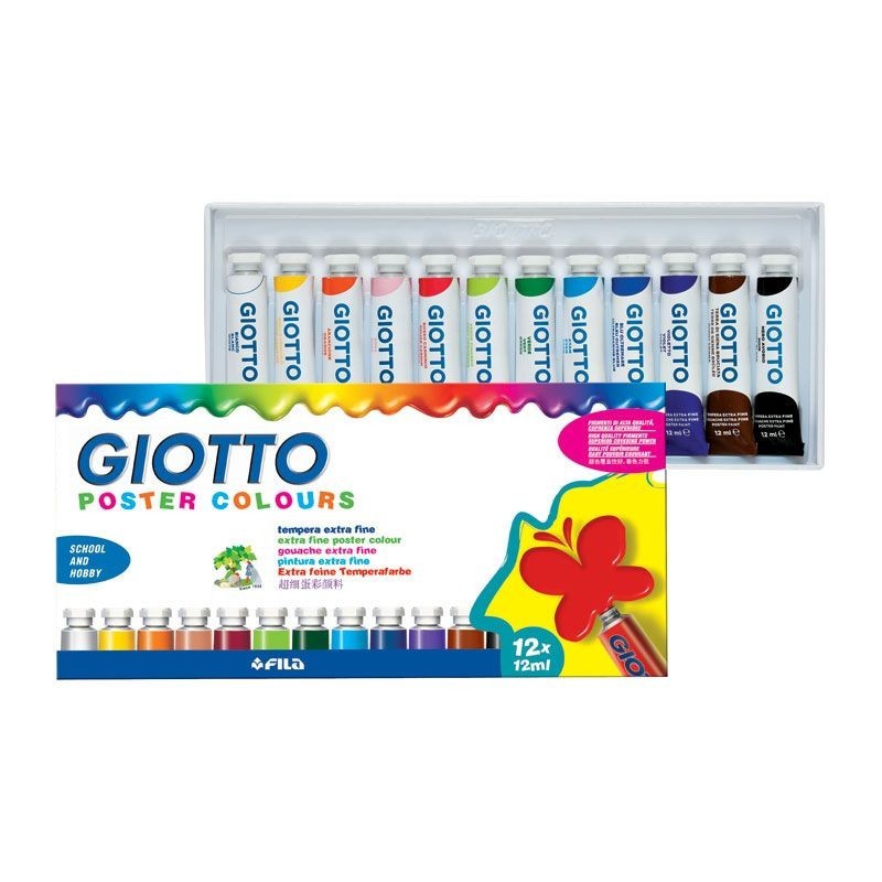 Set 12 culori tempera extrafine Giotto Oferta Pret - Trada.ro
