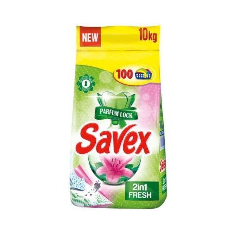 Detergent Automat Savex 2 in 1 Fresh, 100 Spalari, 10 kg Oferta Pret - Trada.ro