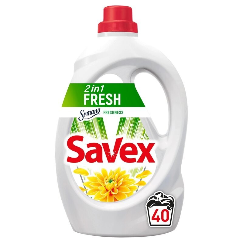 Detergent Lichid Savex 2 in 1, 40 Spalari, Fresh 2.2 l Oferta Pret ...